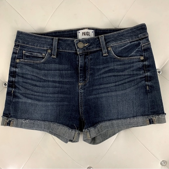 PAIGE | Shorts | Paige Jimmy Jimmy Midrise Frayed Edge Cuffed Denim ...